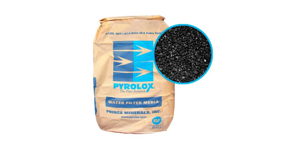 Pyrolox filtrační hmota na železo a mangan | 13,6 l/25 kg/pytel